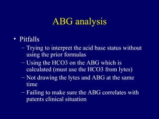 Acid Base Analysis | PPT