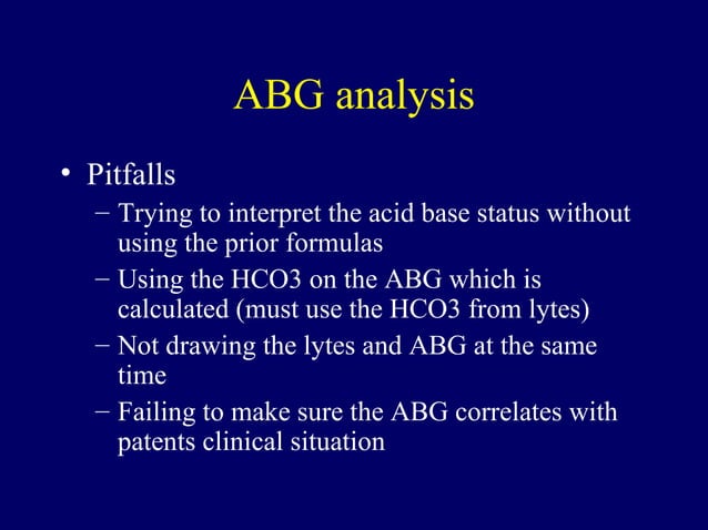 Acid Base Analysis | PPT