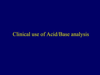 Acid Base Analysis | PPT
