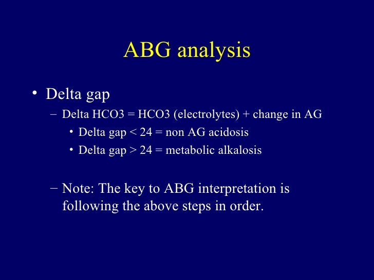 Acid Base Analysis