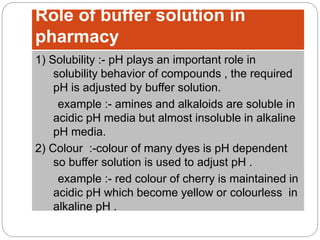 Acid base and buffer 1st year d.pharm | PPTX | Chemistry | Science