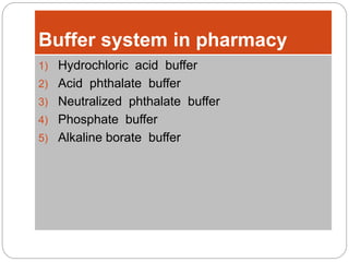 Acid base and buffer 1st year d.pharm | PPTX