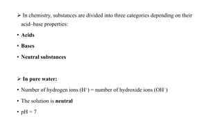 Acids, Bases, and pH in Analytical Chemistry | PDF