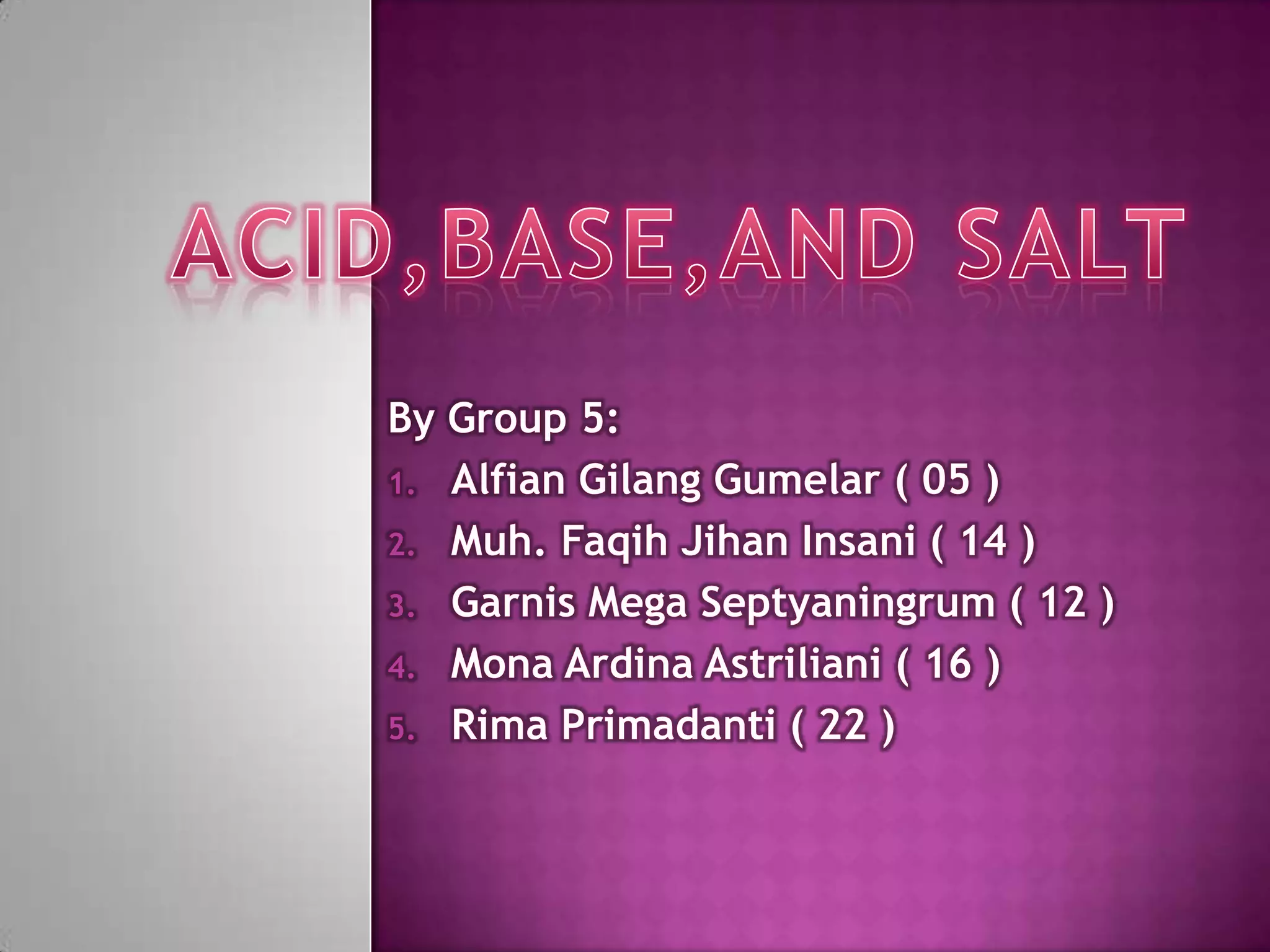 Acid,base,and salt | PPTX