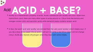 Acid ,base and salt class 7 ppt made by sana | PPTX