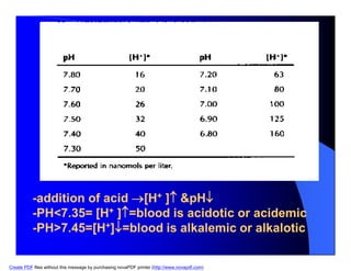 Acid—base balance 1 | PDF