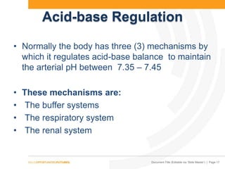 Acid base balance | PPTX