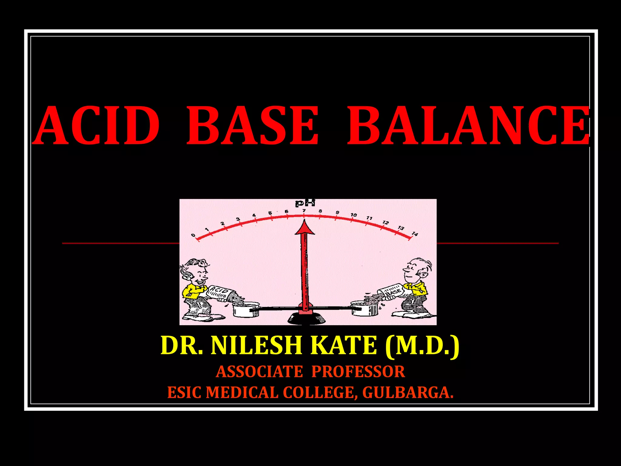 ACID BASE BALANCE | PPT