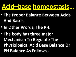 Acid base balance | PPT