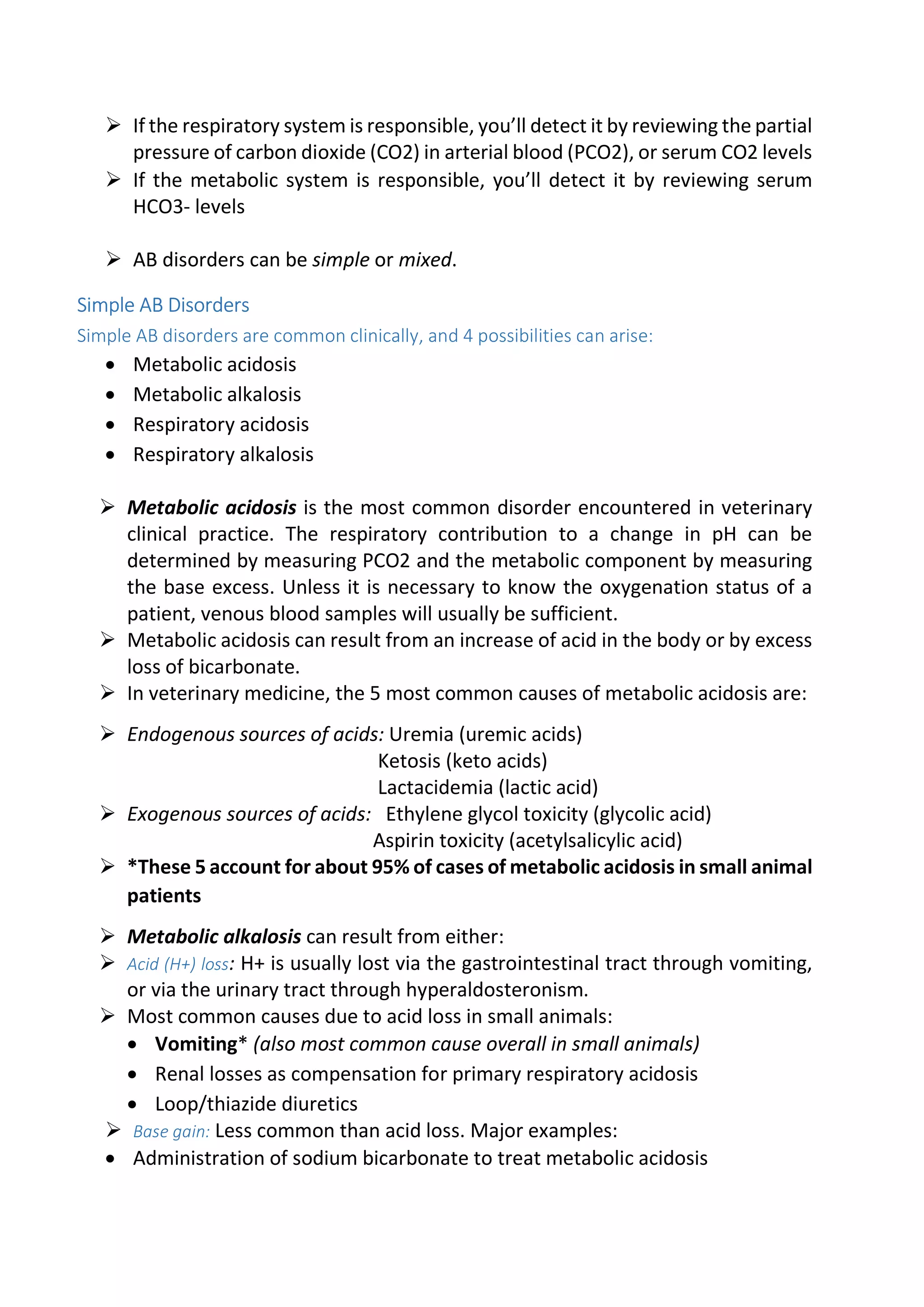 Acid base balance | PDF