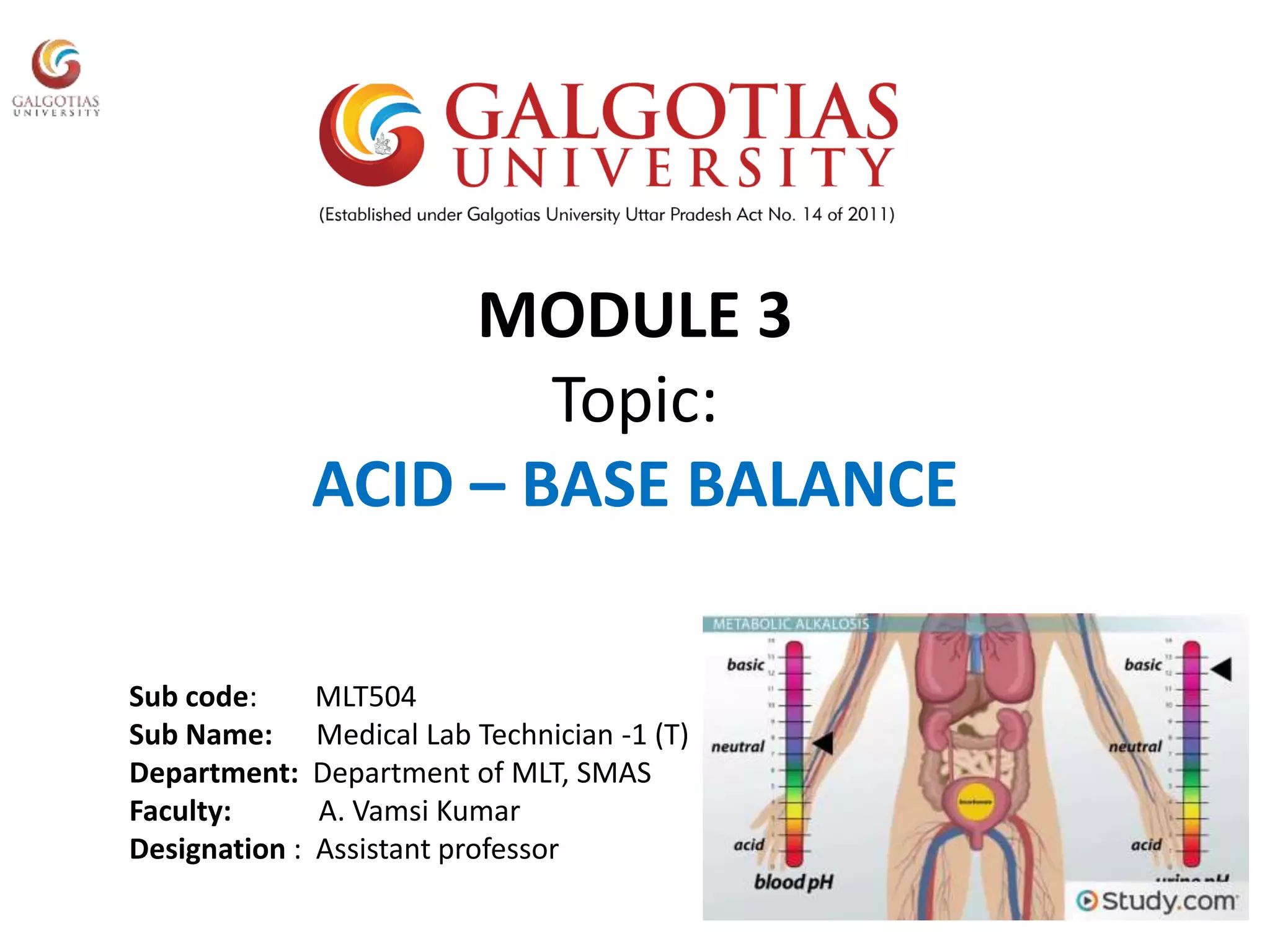 Acid base balance | PPT