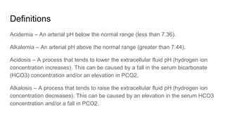 Acid Base Balance Diagnosis and Treatment | PPT