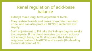 acid base balance by buffers systems ppt | PPT