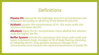 acid base balance by buffers systems ppt | PPT