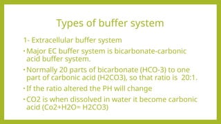 acid base balance by buffers systems ppt | PPT