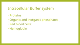 acid base balance by buffers systems ppt | PPT