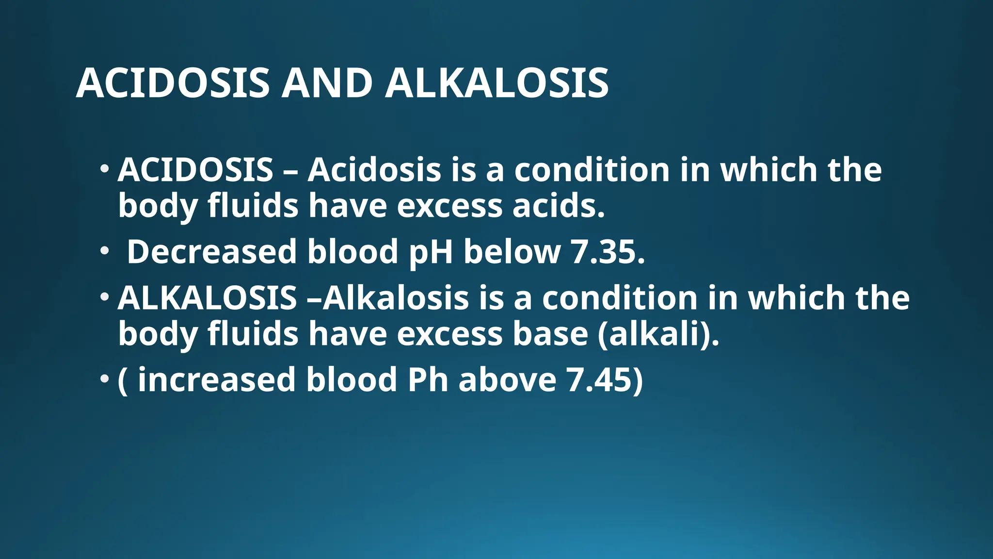 ACID BASE BALANCE, ELECTROLYTE IMBALANCES | PPT