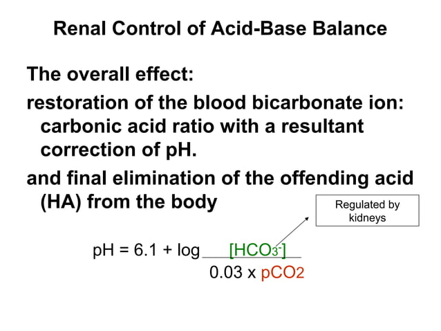 Acid Base Balance and Primary Disturbances - basic concepts