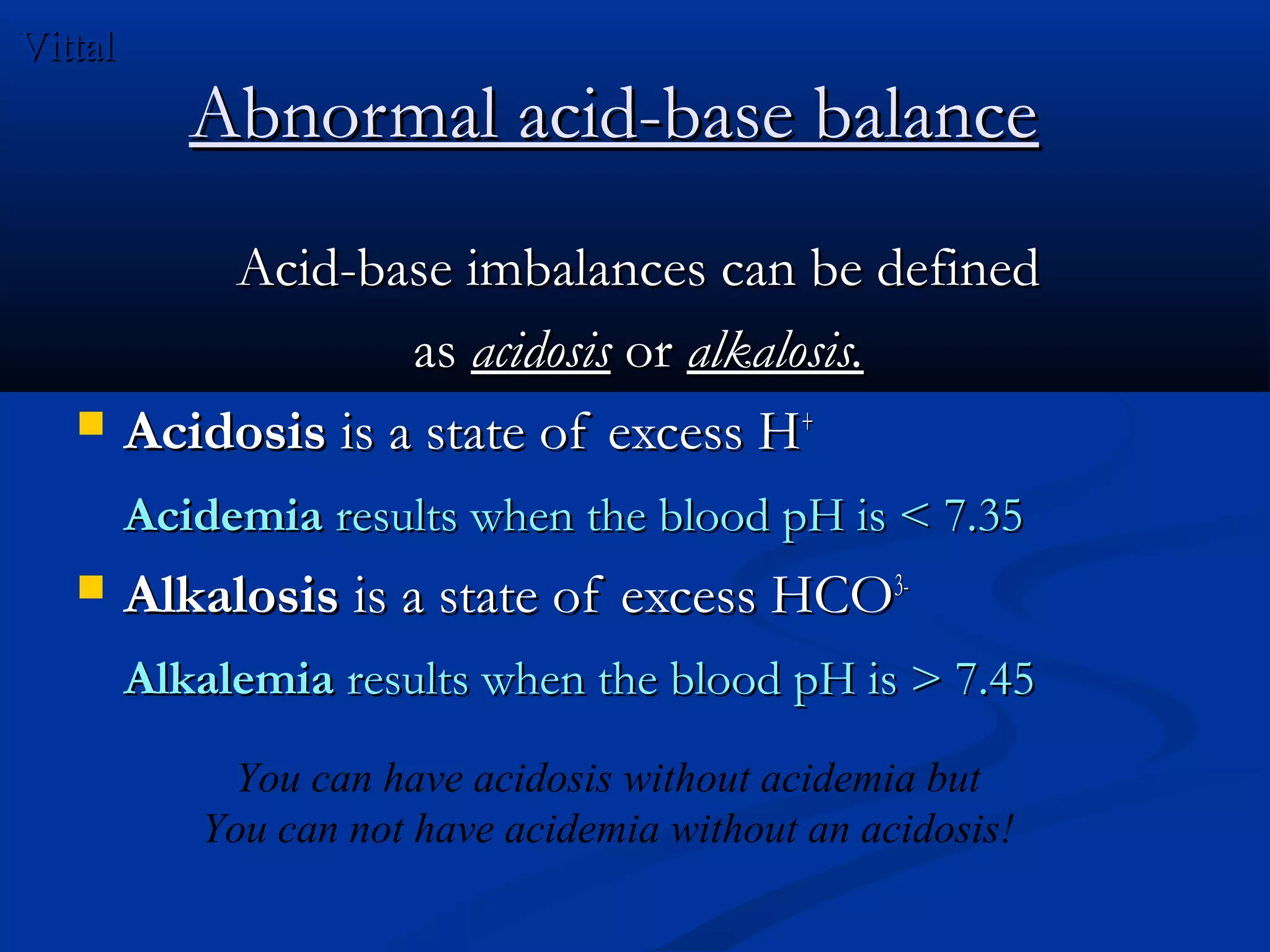 Acid-Base Balance : Basics | PPT