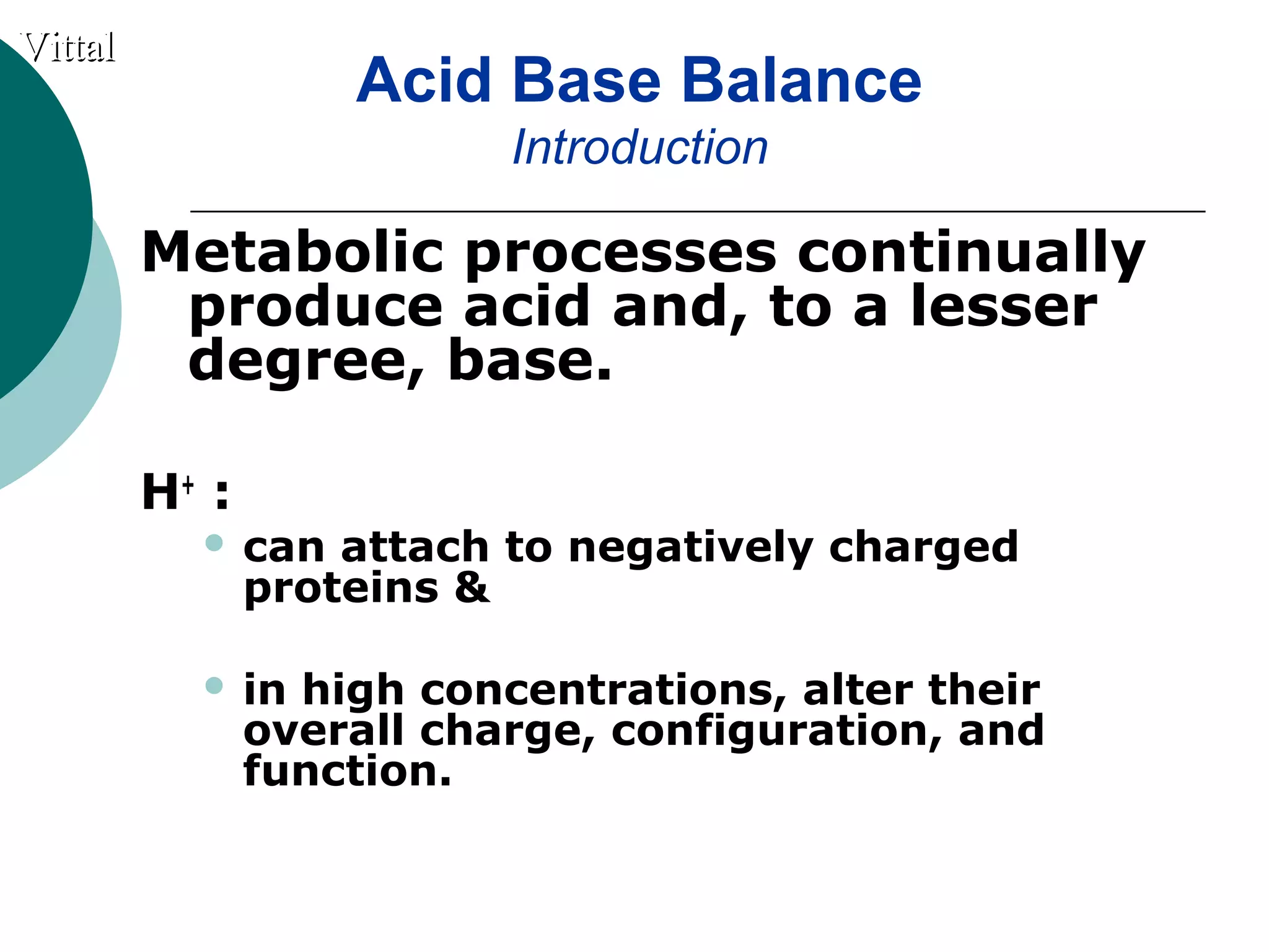 Acid-Base Balance : Basics | PPT