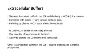 Acid Base management of hemodynamics control of body | PPTX