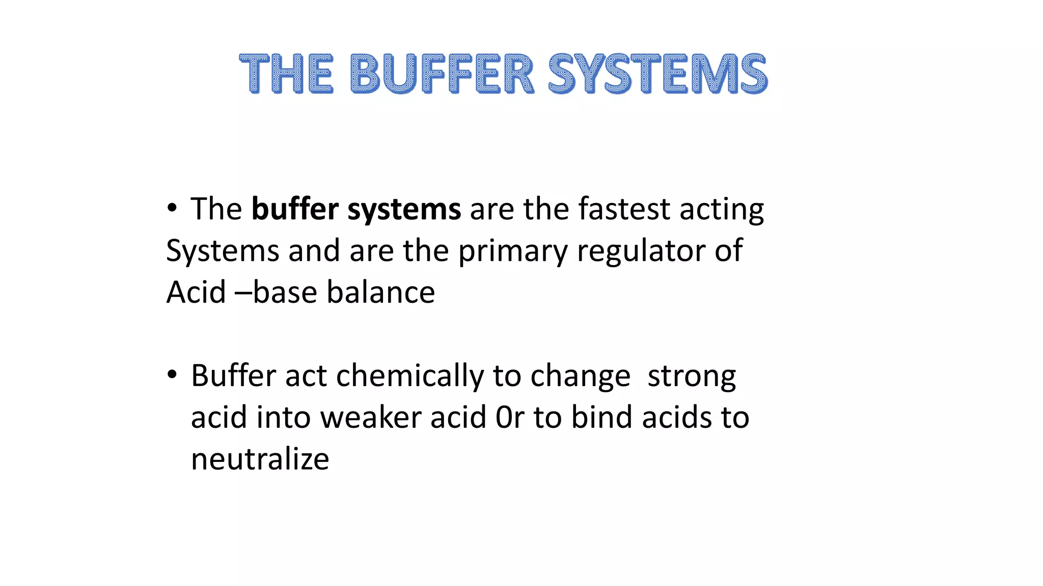 Acid base balance in body | PPTX