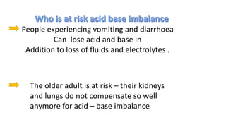 Acid base balance in body | PPTX
