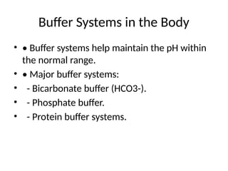 Acid Base Balance Presentation by miss madhavi sen | PPT