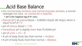 Acid base balance | PPT