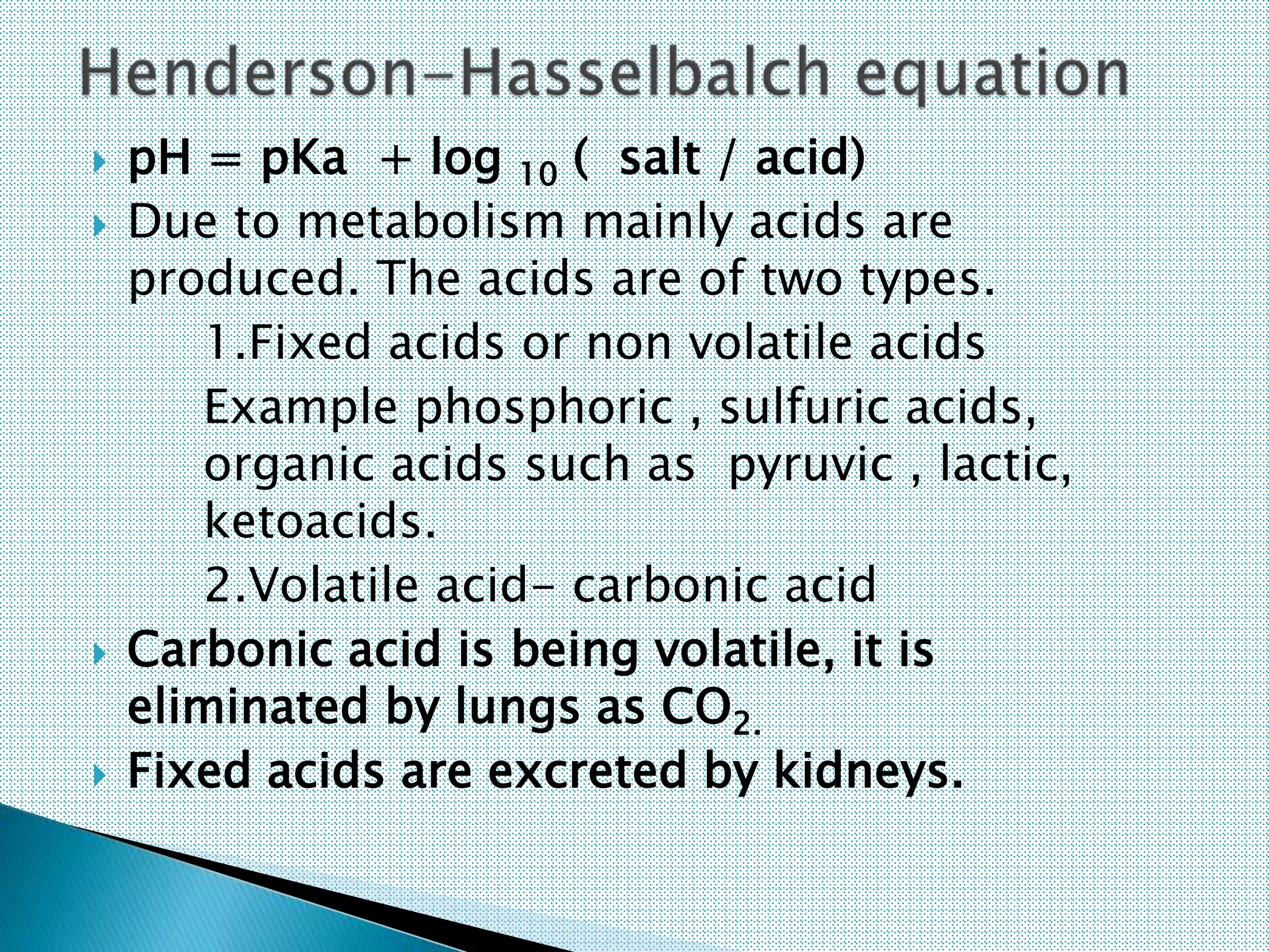 Acid base balance simplified | PPTX