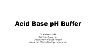 Acid Base pH Buffer | PPT