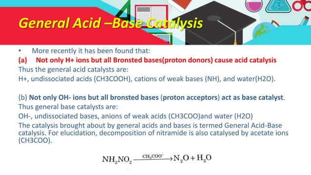 acid base catalysts by hiren sonagara. PPX | PPTX | Chemistry | Science