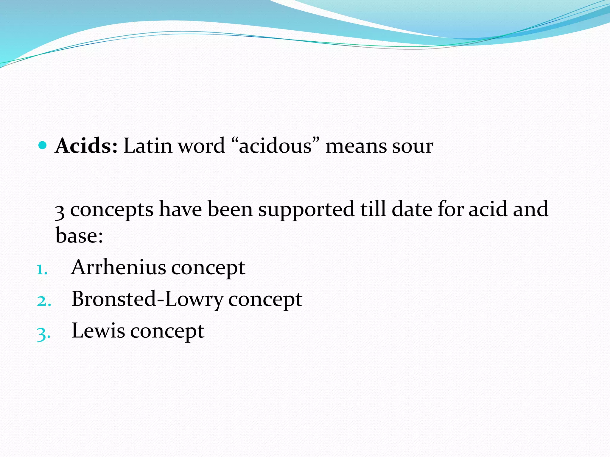 Acid base concept | PPTX