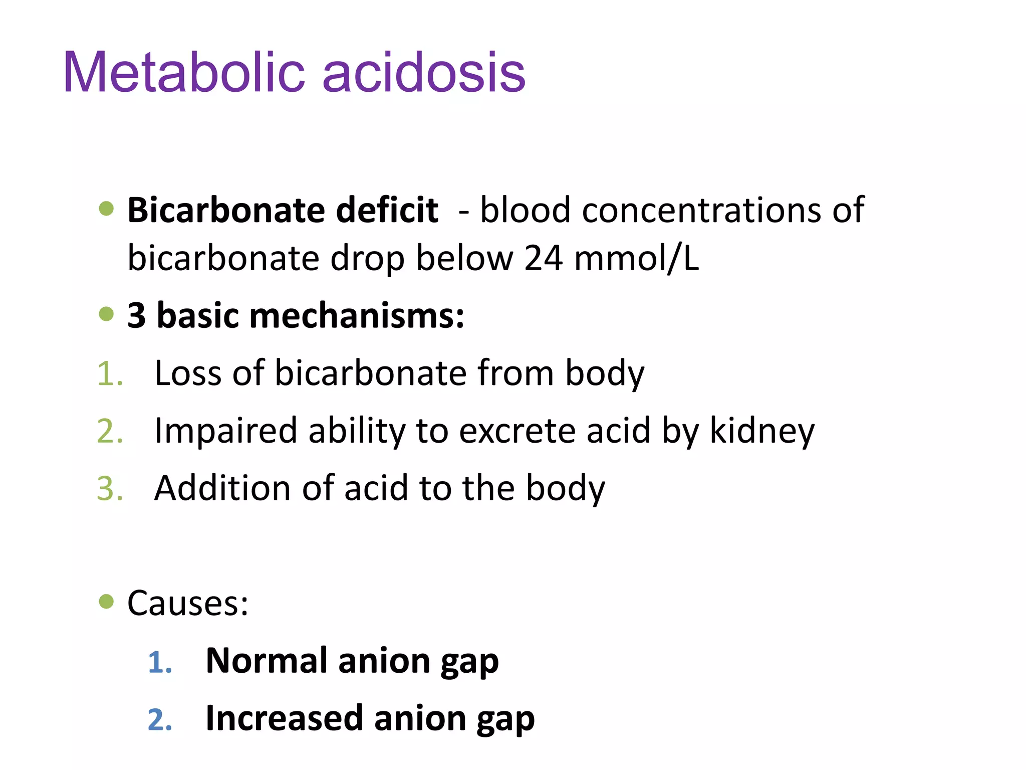 Acid base disorder in neonate | PPTX