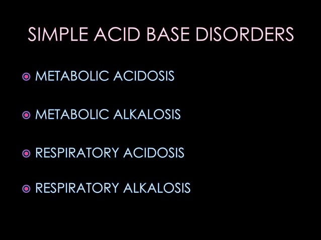 Acid base disorders | PPT