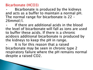 Acid base disorders (ARTERIAL BLOOD GASES) | PPTX