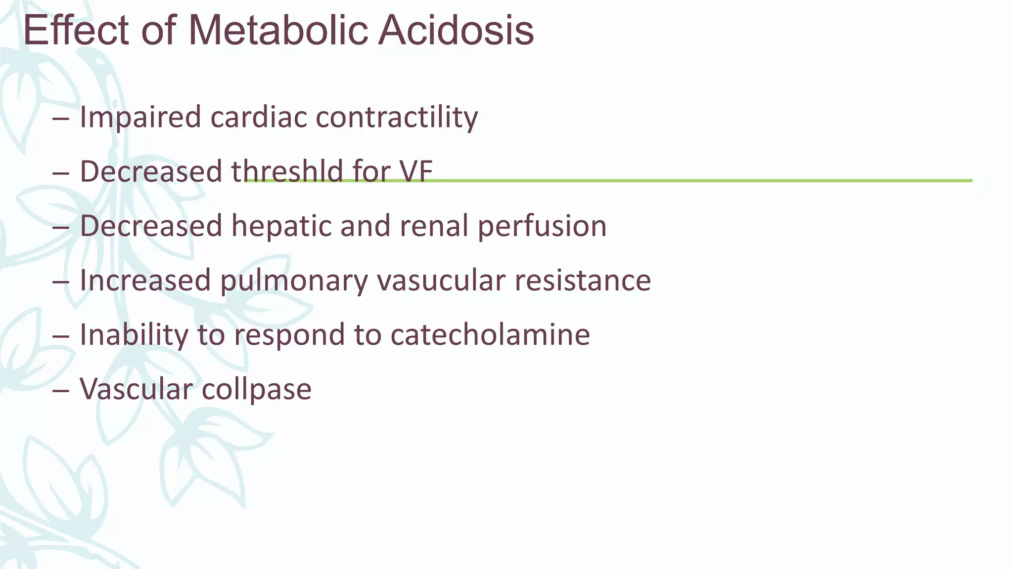 Acid base disorders | PPTX