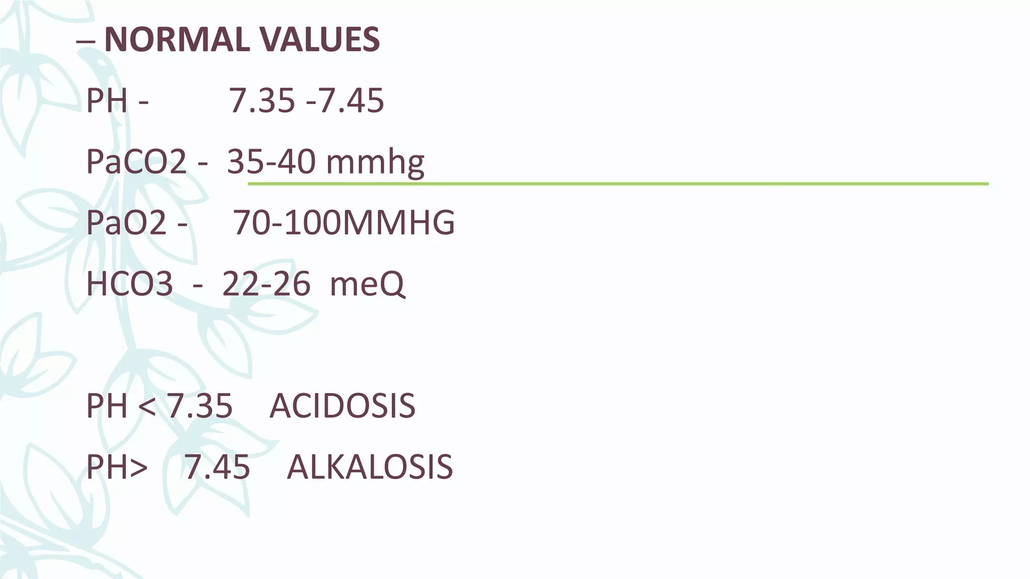 Acid base disorders | PPTX