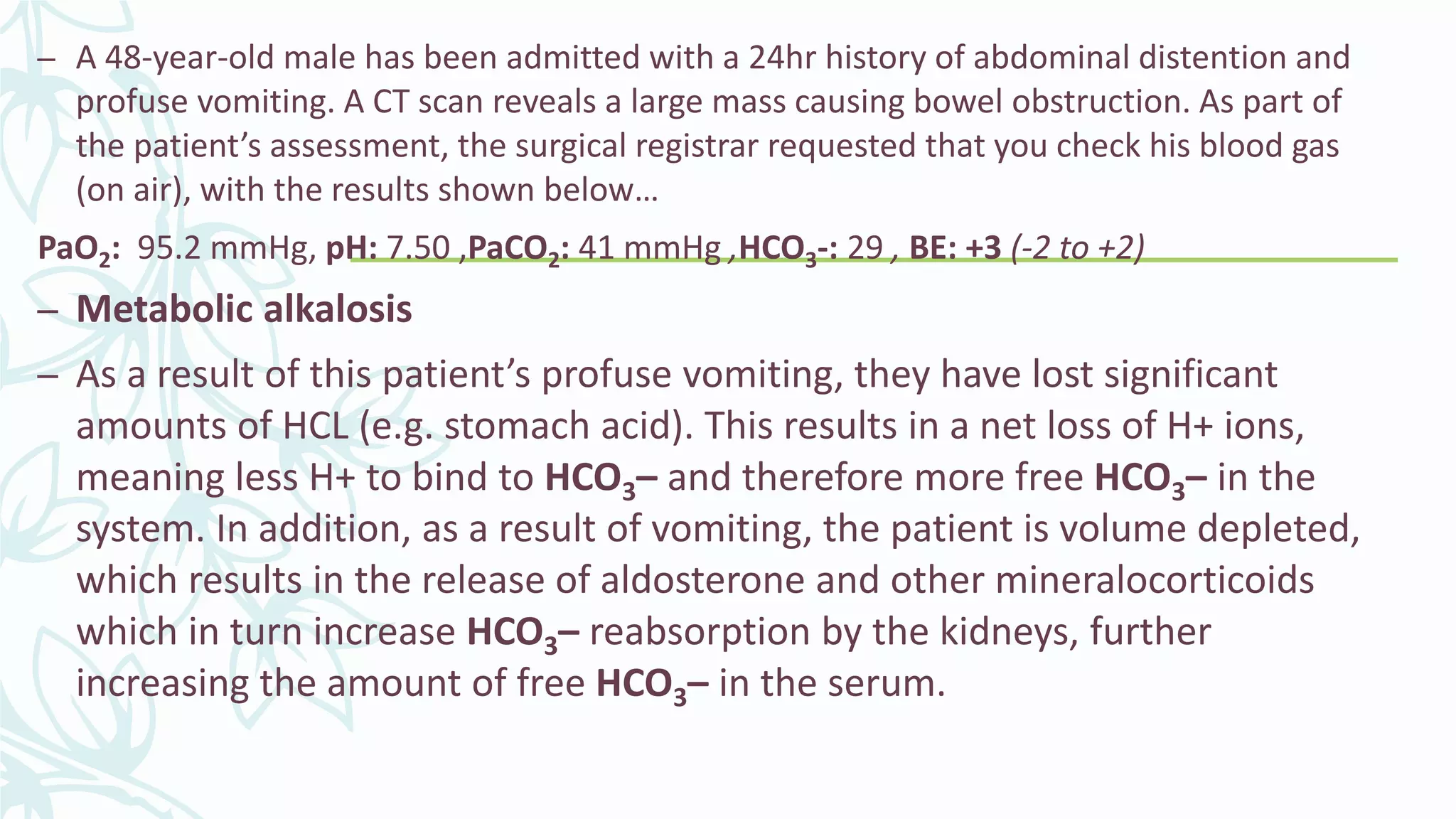 Acid base disorders | PPTX