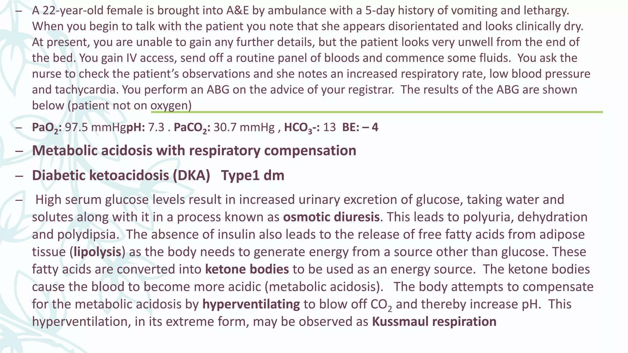 Acid base disorders | PPTX