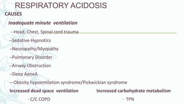 Acid base disorders | PPT