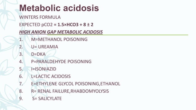 Acid base disorders | PPT