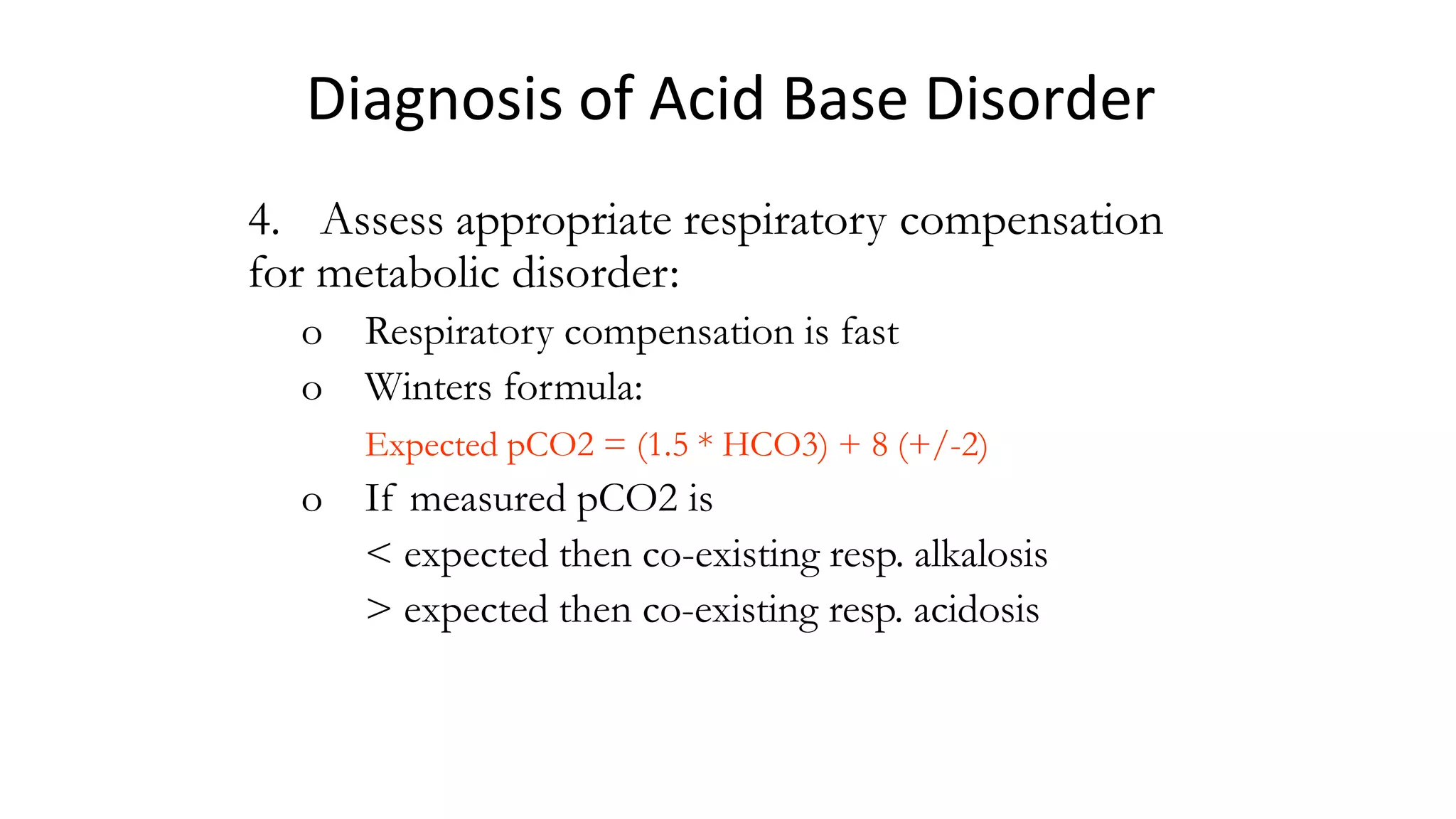 Acid base disorders | PPTX