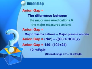 Acid Base Disorders, Electrolit Imbalance | PPT