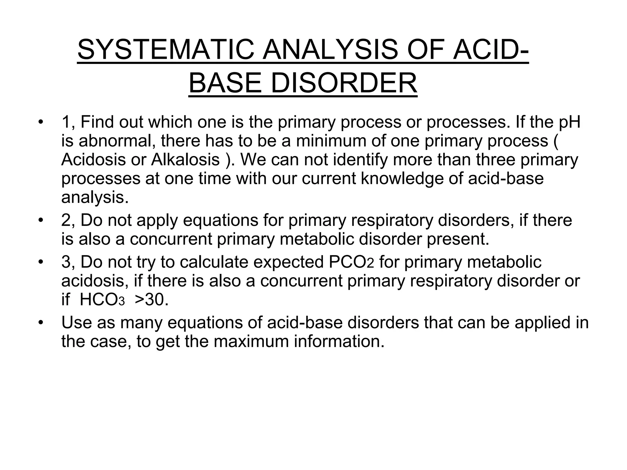 acid base disorder physiology notes byme | PDF