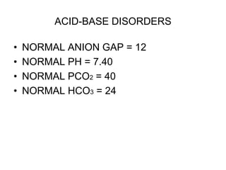 acid base disorder physiology notes byme | PDF