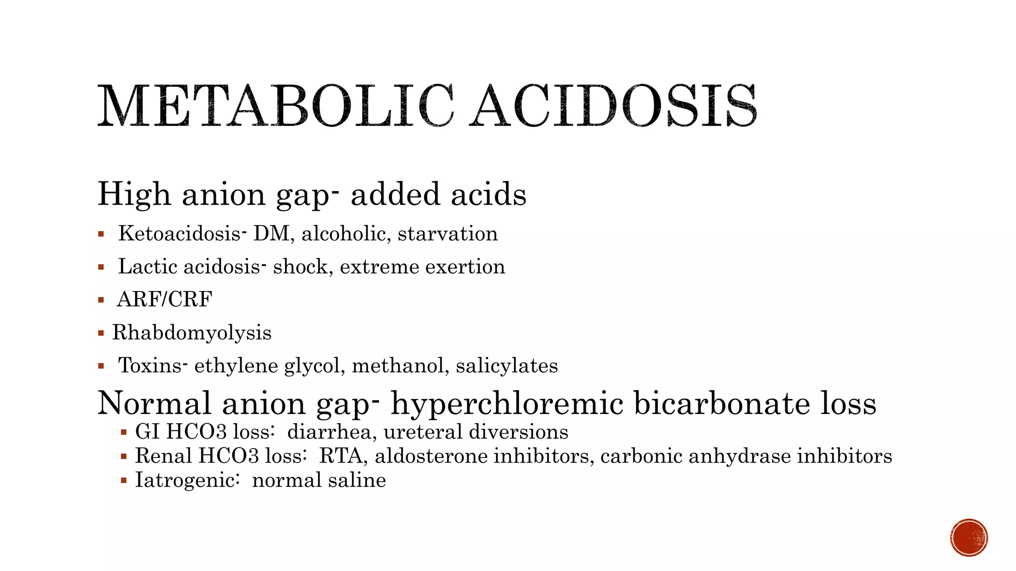 SIMPLE AND SYSTEMATIC APPROACH TO Acid base disorders | PPTX