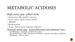 SIMPLE AND SYSTEMATIC APPROACH TO Acid base disorders | PPTX