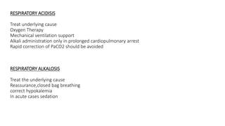 Acid base disorders - acidosis alkalosis metabolic respiratory | PPT