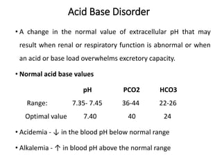 Acid & base disturbance, ABG Interpretation.pptx
